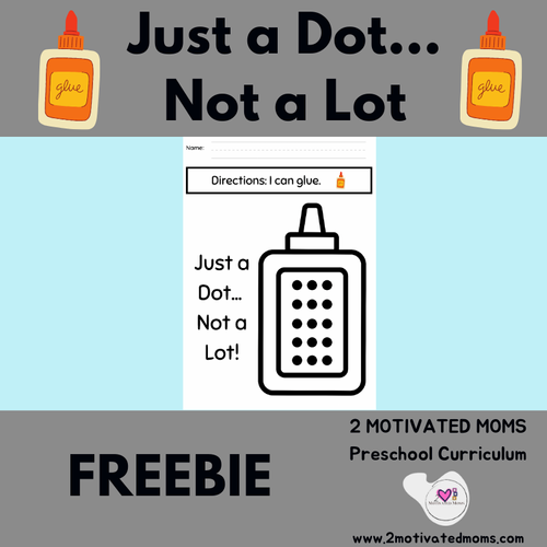 Glue Practice, Back to School | 2 Motivated Moms
