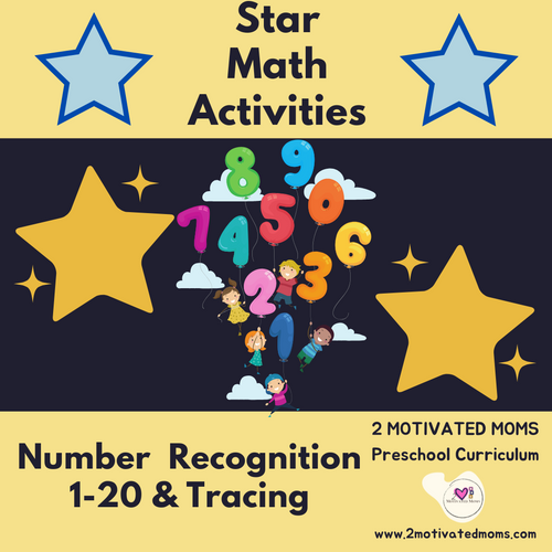 Math Centers, Stars, Number Flashcards | 2 Motivated Moms