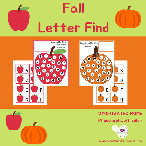 Fall Letter Find | 2 Motivated Moms