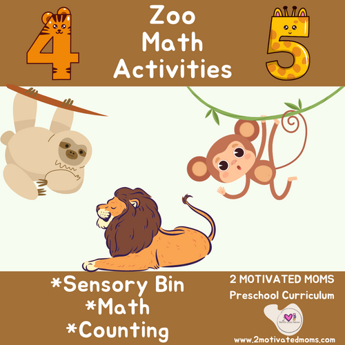 Zoo Math Activities, Centers | 2 Motivated Moms