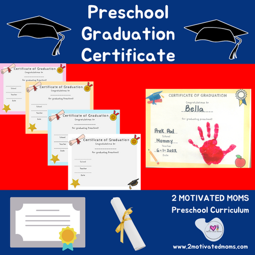 Preschool Graduation Certificate | 2 Motivated Moms