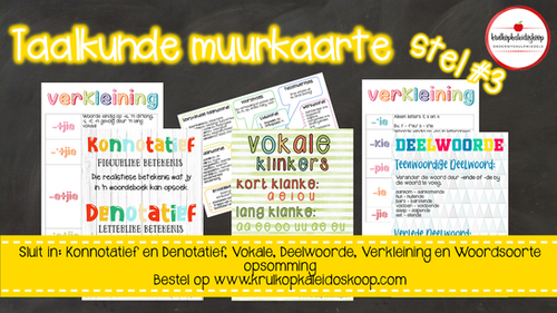 Taalkunde Muurkaarte #3 - Digitaal | Krulkopkaleidoskoop