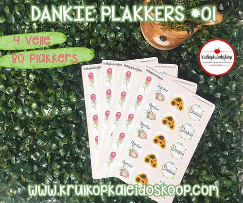 Dankie plakkers/Thank you stickers #01 | Krulkopkaleidoskoop