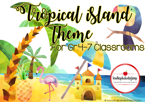 Tropical island theme - Gr.4-7 - Hard copy | Krulkopkaleidoskoop