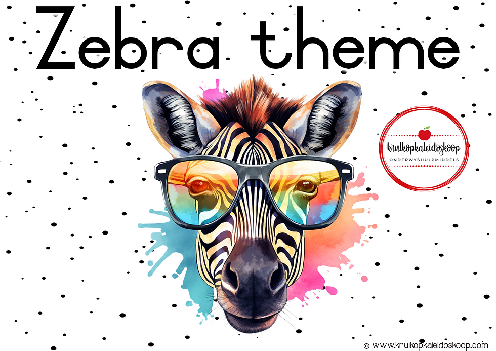 Zebra theme - Foundation phase - Hard copy | Krulkopkaleidoskoop