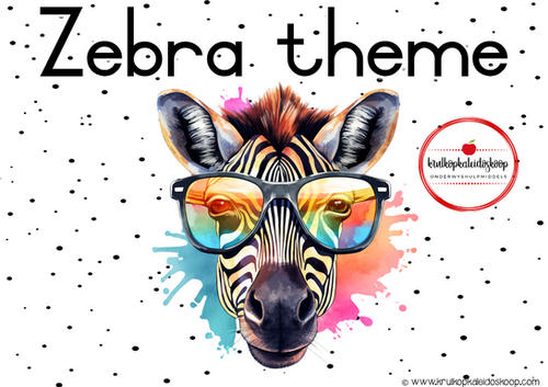 Zebra theme - Foundation phase - Digital | Krulkopkaleidoskoop