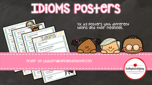Idioms Posters | Krulkopkaleidoskoop