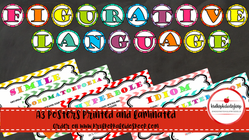 Figurative language Posters | Krulkopkaleidoskoop