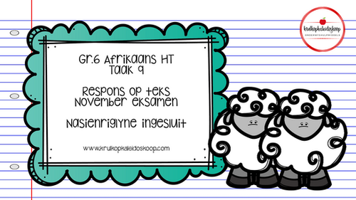 Afrikaans HT Gr.6 Taak 9 | Krulkopkaleidoskoop