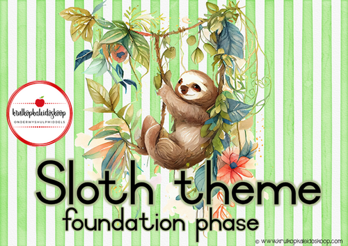 Sloth theme - Foundation phase - Digital | Krulkopkaleidoskoop