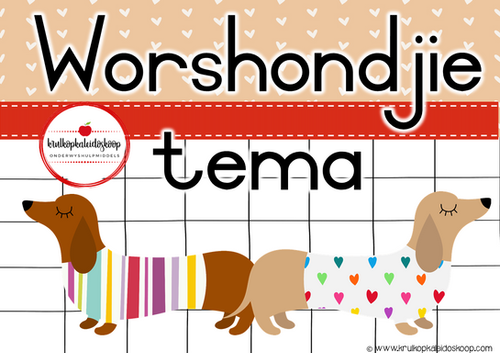 Worshondjie Tema - GF - Digitaal | Krulkopkaleidoskoop