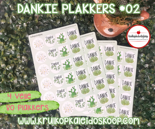 Dankie plakkers/Thank you stickers #02 | Krulkopkaleidoskoop