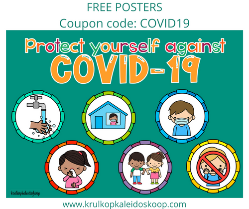 COVID-19 English FREEBIE | Krulkopkaleidoskoop