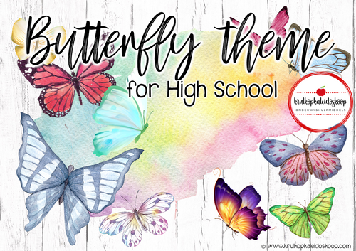 Butterfly theme H/S - Hard copy | Krulkopkaleidoskoop