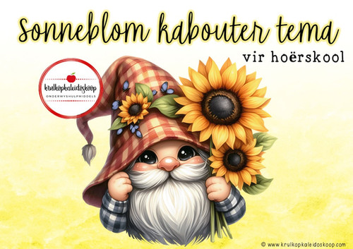 Sonneblom kabouter tema - Hoërskool - Hardekopie | Krulkopkaleidoskoop