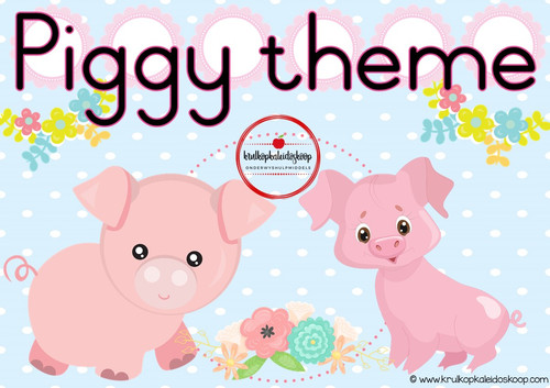Piggy theme - Digital | Krulkopkaleidoskoop