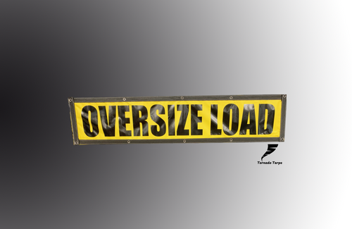 18X84 Mesh Oversize Load Sign | Tornado Tarps
