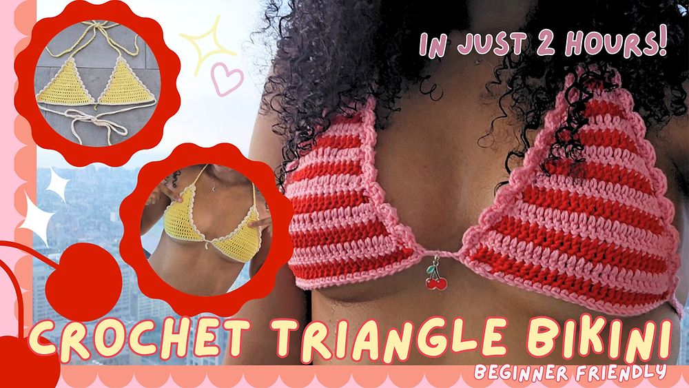 crochet triangle bikini pattern