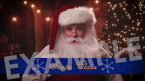 Santa - Blue Lower Thirds | Santa Claus Workshop