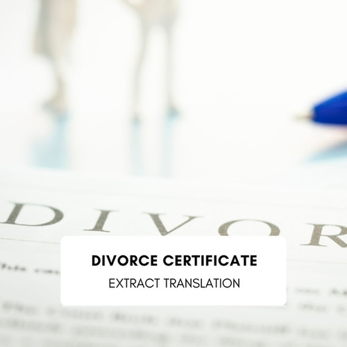 Divorce Certificate | AJTS