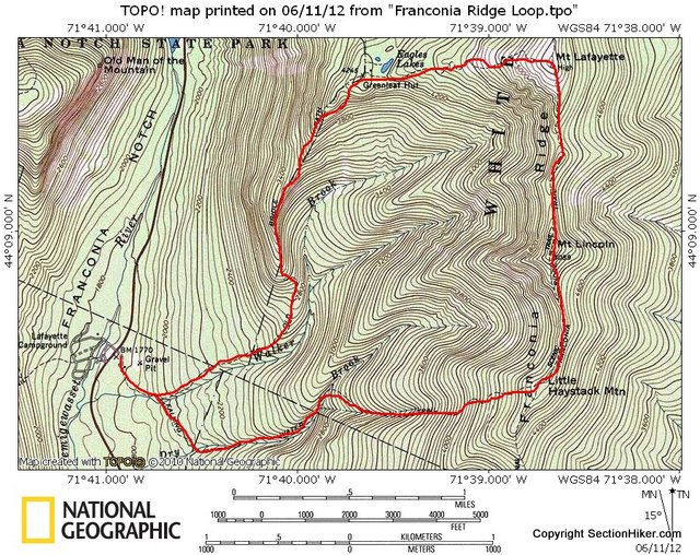 Franconia ridge loop trail
