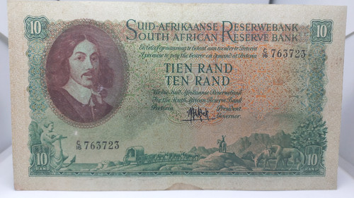 M.H. de Kock Tien Rand Note 1961 | Everlasting Coins