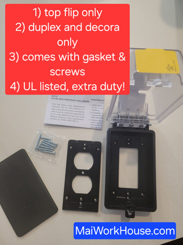 In-use weatherproof Extra duty 1 gang bubble cover in use outlet cover ...