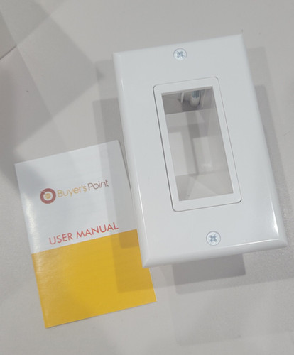 5 PACK - 1 gang recess wall entry with box eliminator, white | maiworkhouse