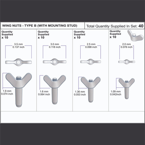 WINGNUTS TYPE B MULTIPLE SIZES SIMULATED RESIN | Leadfoot Models