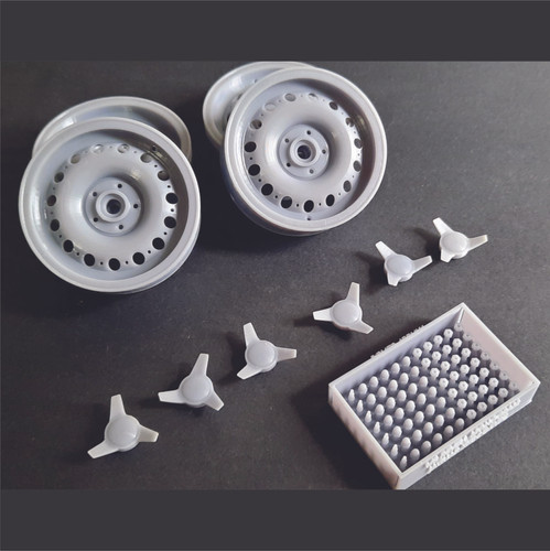 1/8 Revell Monogram Jaguar XKE E-Type Dunlop Wheels Round Hole - Resin ...