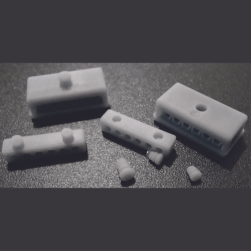 1/8 Pocher Alfa Romeo Bosch Fuse Box & Cable Retainers Transkit Upgrade ...