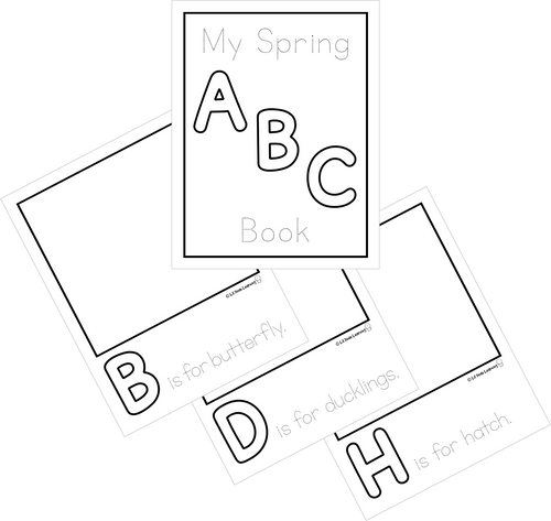 Spring ABC Book Printable | Lil Dude Learning