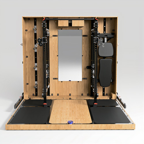 Floufitness Gym Closet: Foldable, Collapsible, Fold-out Gym Equipment