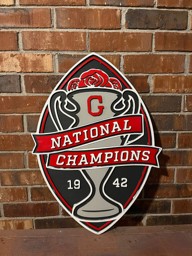 1942 UGA Championship sign | Lane Wood Work