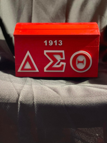 Delta Sigma Theta Treasurer Box | Lane Wood Work