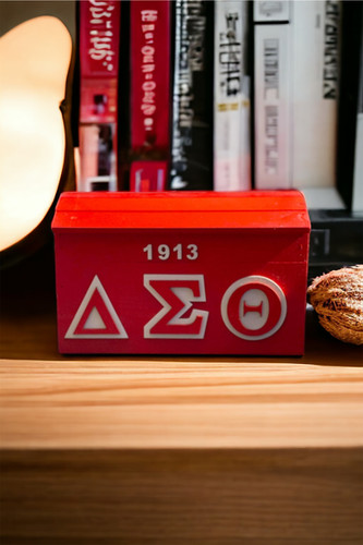 Delta Sigma Theta Treasurer Box | Lane Wood Work