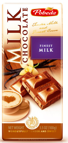 Pobeda Milk Chocolate Finest Milk 100g | Rak Roastery