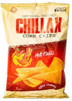 Chillax Corn Chips Hot Chilli Extra Crunchy 60g | Rak Roastery