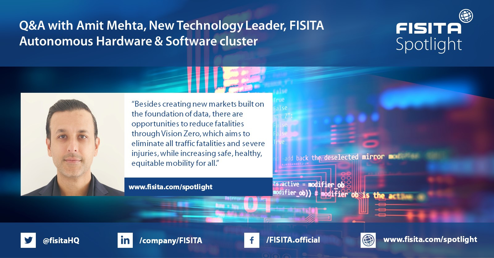Q&A with Amit Mehta, New Technology Leader, FISITA Autonomous Hardware ...