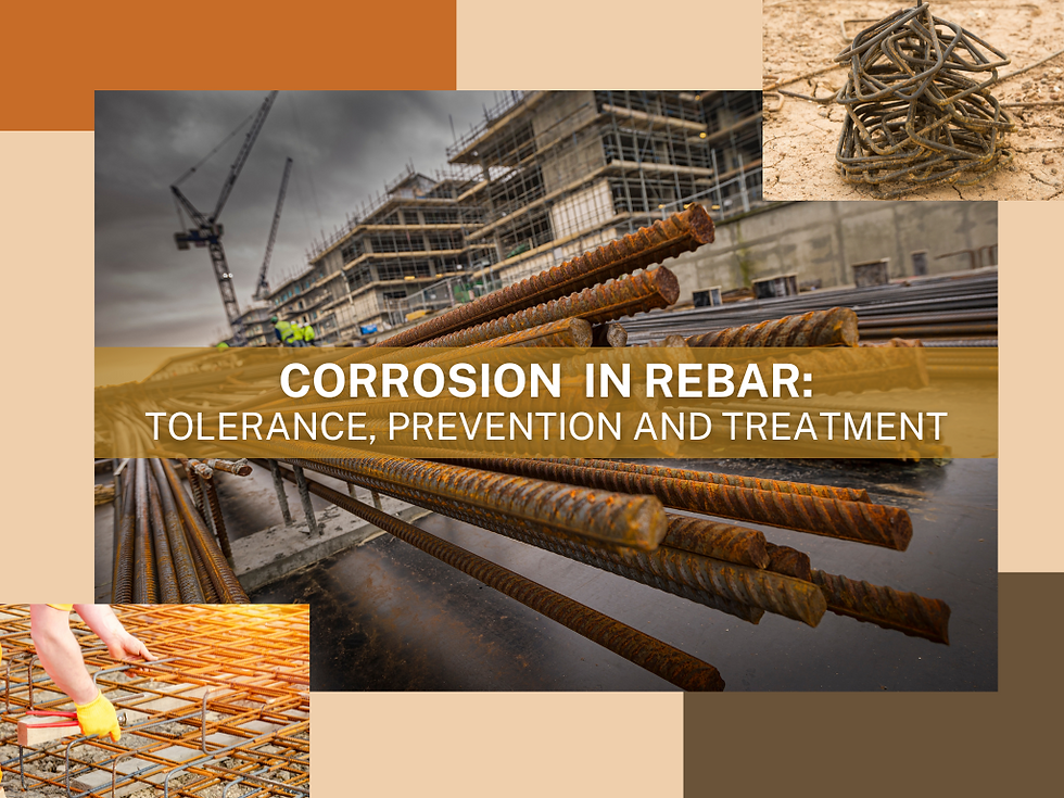 Corrosion in Rebar: Tolerance, Prevention, and Treatment