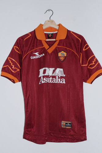 1999-00 Diadora AS Roma Home Kit #8 Nakata Jersey (Rare) (S) | Fresh ...