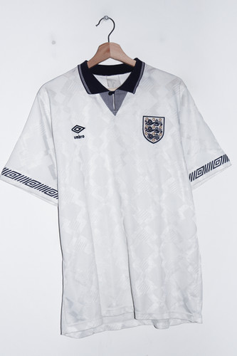 1990 World Cup Umbro England Home Kit Jersey (Rare) (L) | Fresh Flames ...