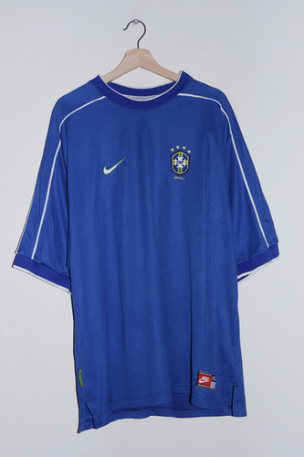 1998 World Cup Nike Brazil Home Kit Jersey (Rare) (XL+) | Fresh Flames ...