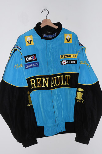 Vintage Renault Embroidered Patches Thick Padded Racing Jacket (Rare ...