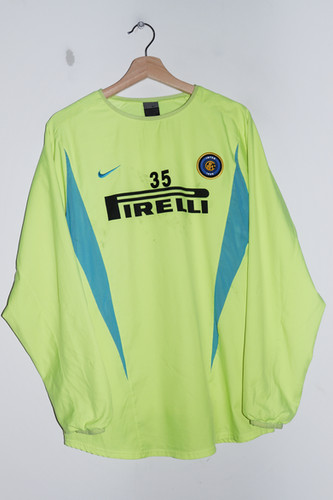 2003-04 Nike Inter Milan Training Kit Player Issue Jumper Jersey (L ...