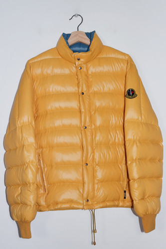 Vintage 80s Moncler Duck Down Thick Yellow Puffer Jacket (Rare) (M ...