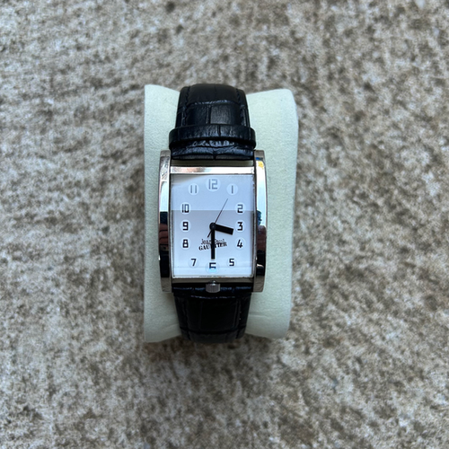 Vintage Jean Paul Gaultier Quartz Black Leather Strap Watch | Fresh ...