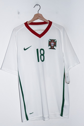 (DEADSTOCK) 2008 Euros Nike Portugal Away Kit #18 Maniche Jersey (XL ...