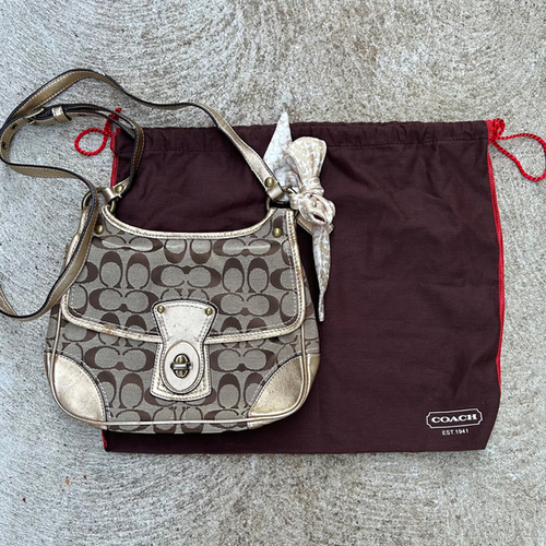 Old School Coach Monogram Ribbon Crossbody Bag w/ dustbag | Fresh ...