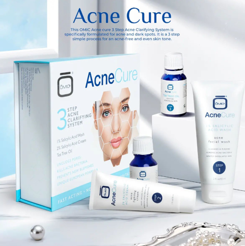 OMIC+ Acne cure 3 Step Acne Clarifying System | Luxurious Goddesses
